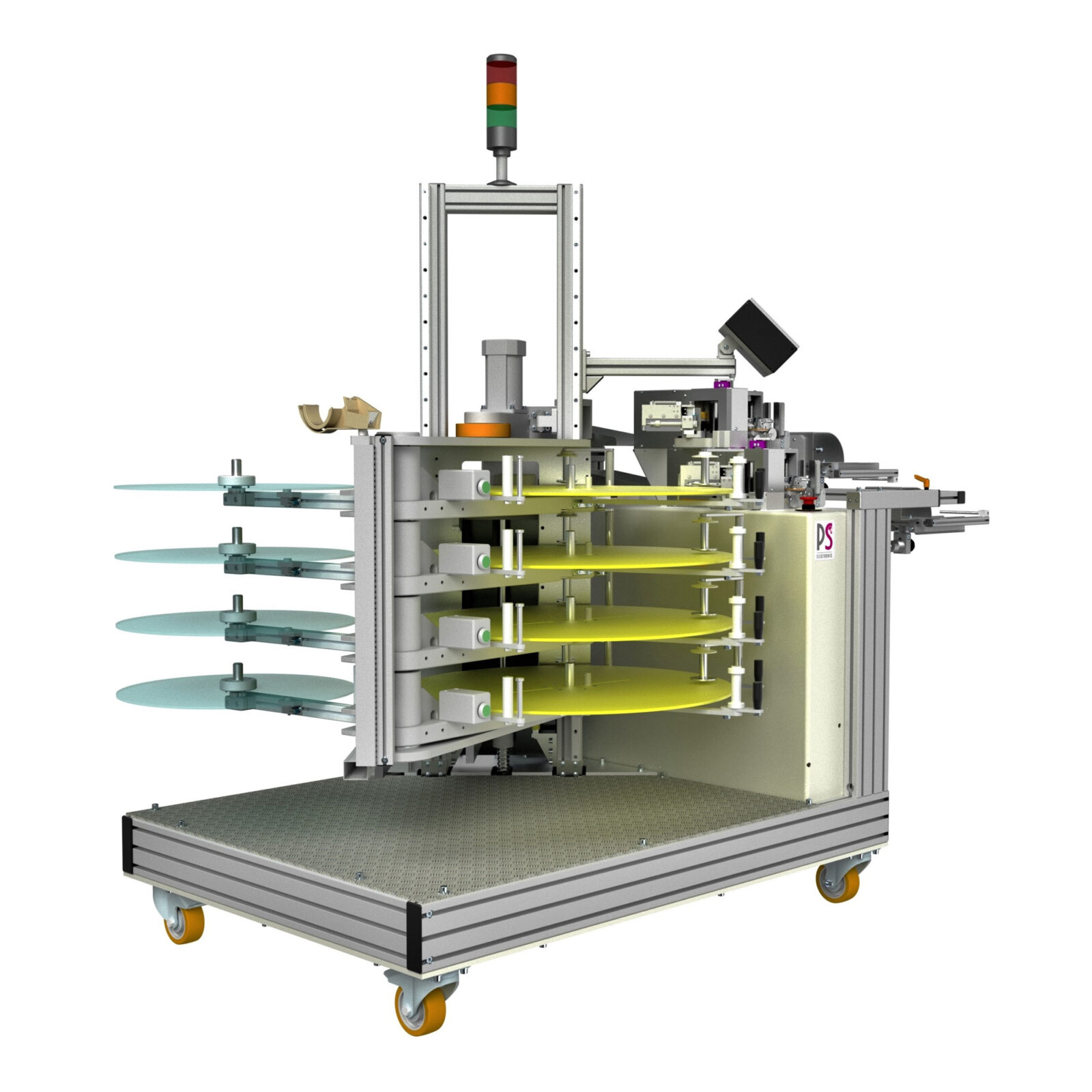 Automatic 4 Reel Horizontal Winder – Practical Solution | PS electronic™